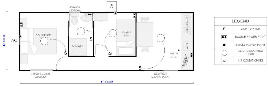 9x3 Range - Floorplans | Out-Back Portable Buildings